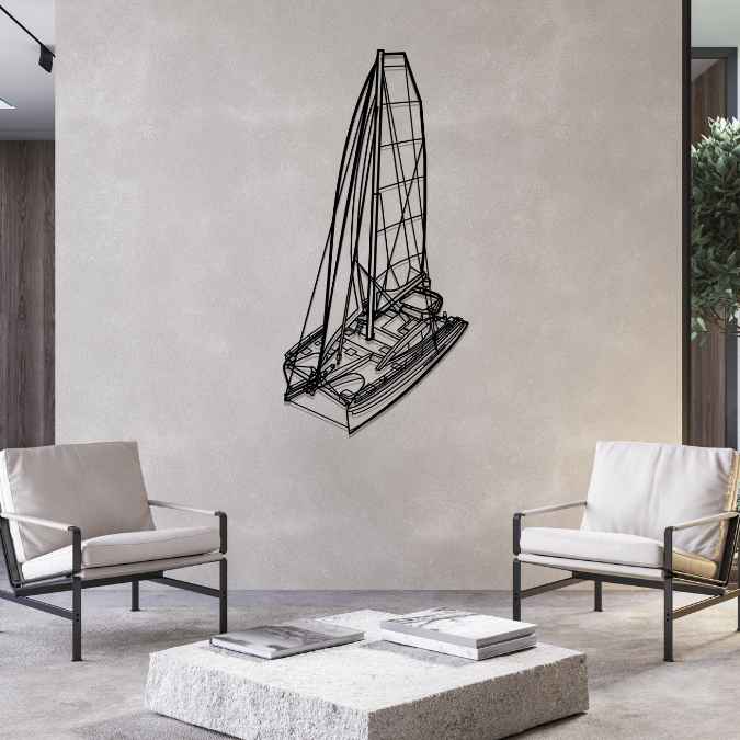 Sea Warden Angle Silhouette Metal Wall Art – Ocean Silhouettes